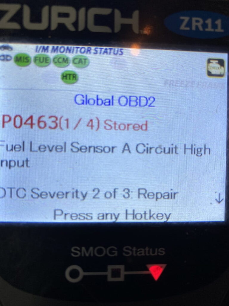 P0463 Chevy Silverado - Troubleshooting P0463 on the Chevrolet ...