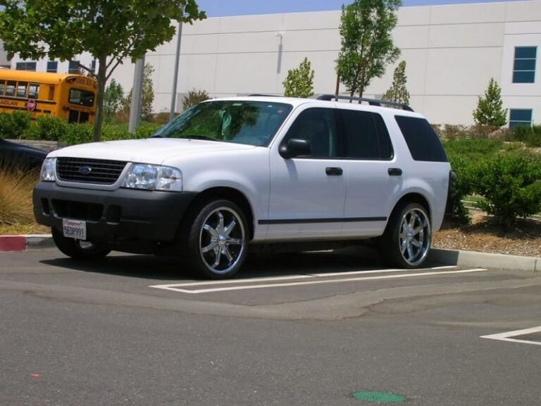 Lowered Ford Explorer - Dump Truck