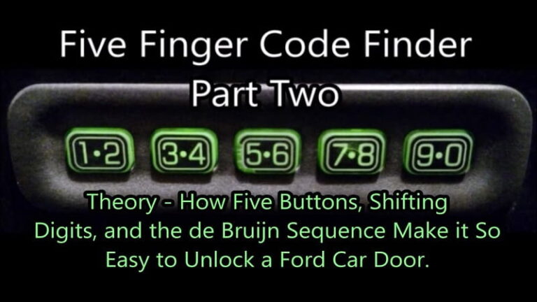 Ford Keyless Entry Code Hack - Dump Truck
